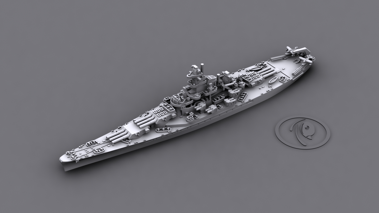 Tiny Thingamajigs: WIP: South Dakota-class battleships [1939 design]